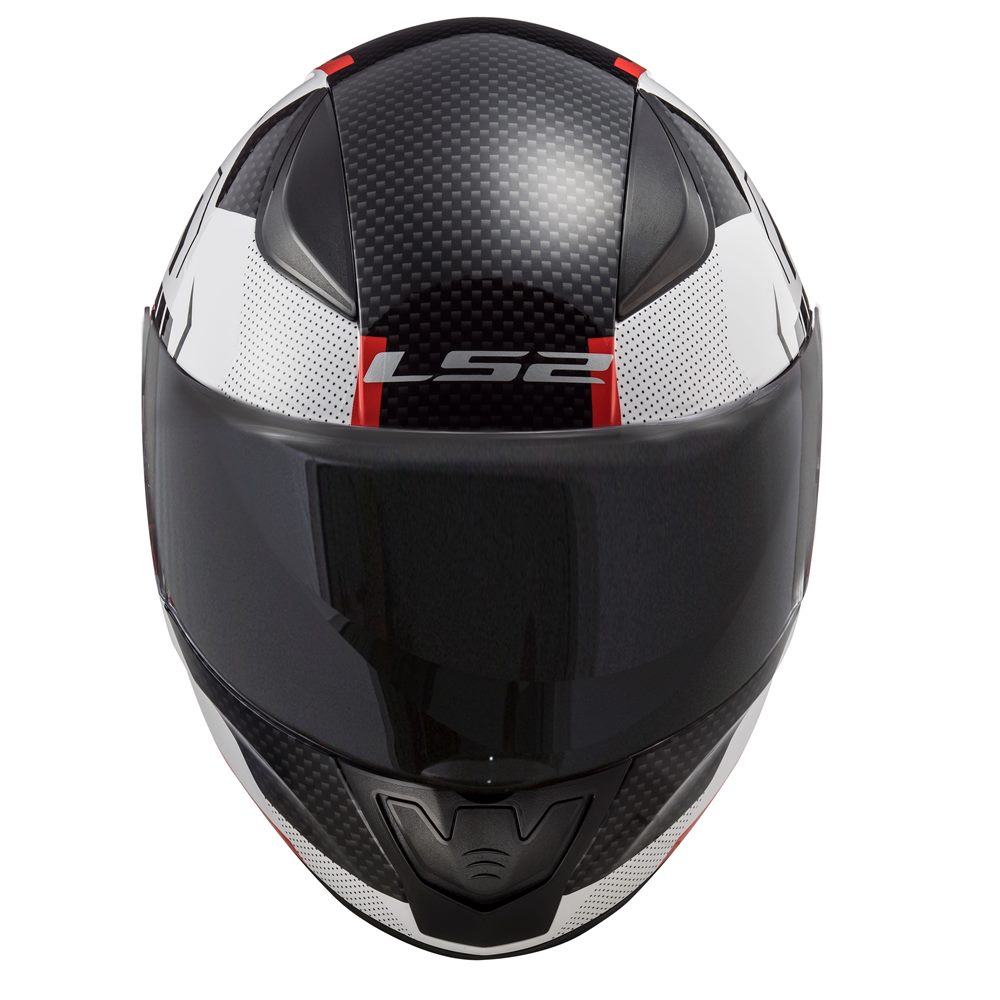 Capacete LS2 FF353 Rapid Ghost White Black Red - casadocapacete