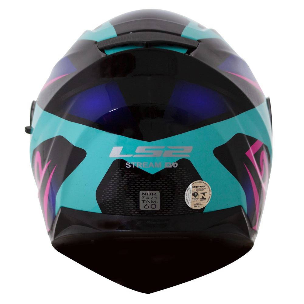 Capacete LS2 FF320 Stream Crown Blue Black Pink - casadocapacete