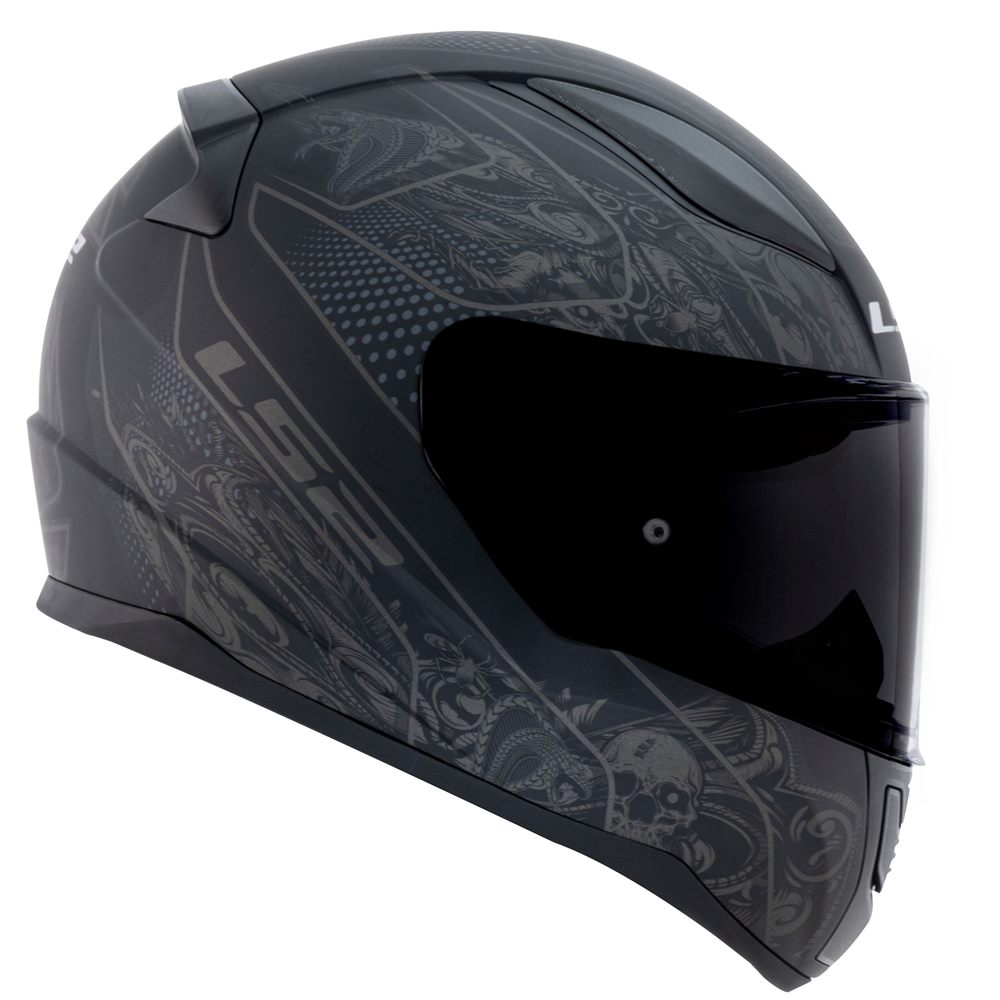 Capacete LS2 FF353 Rapid Crypt Matt Black Grey - casadocapacete