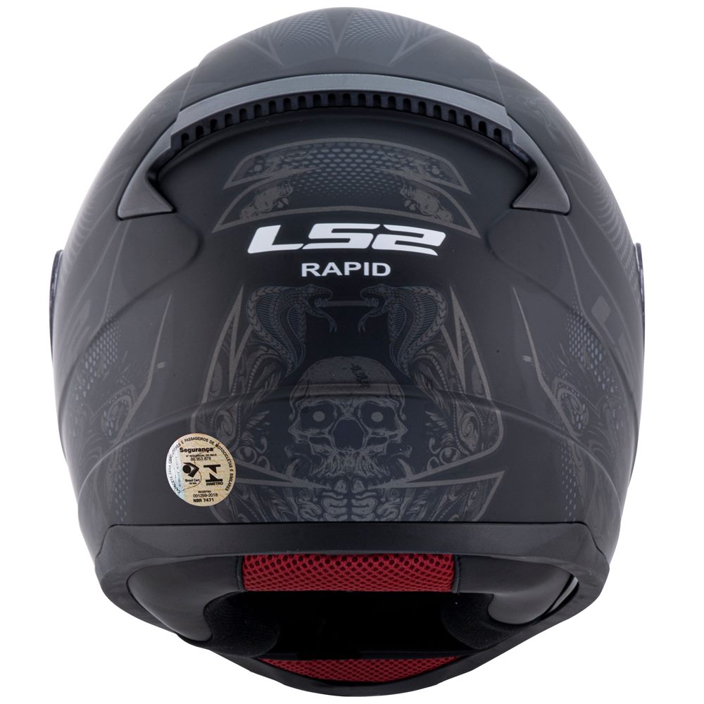 Capacete LS2 FF353 Rapid Crypt Matt Black Grey - casadocapacete