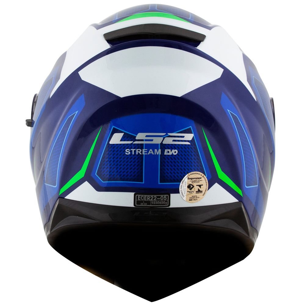 Capacete LS2 FF320 Stream Edge Blue White - casadocapacete