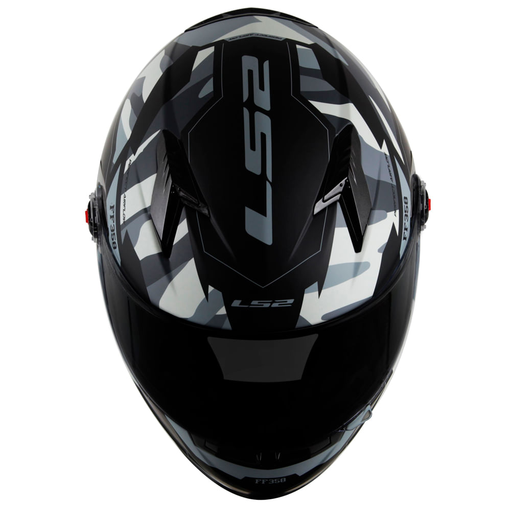 Capacete LS2 FF358 Tank Preto Fosco - casadocapacete