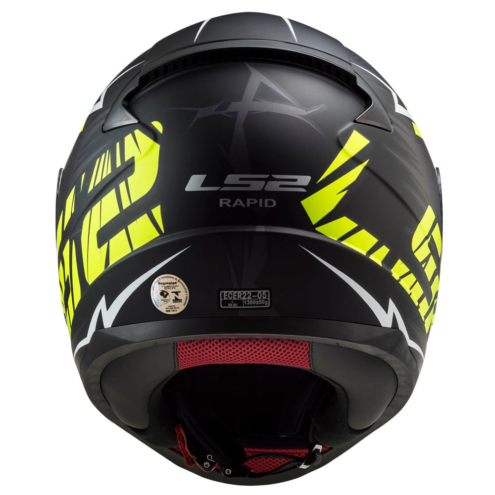 Capacete LS2 FF353 Rapid Cromo Matt Black Yellow - casadocapacete