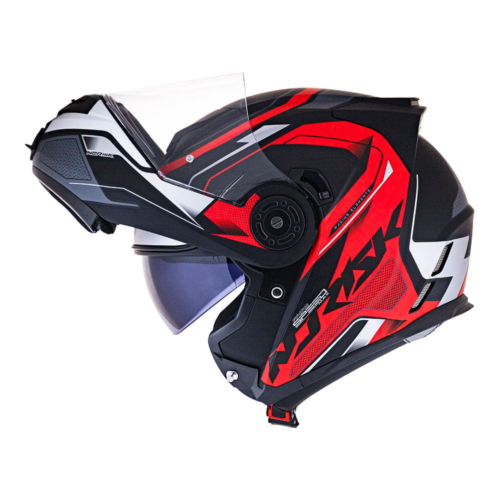 Capacete Norisk Route FF345 Speedmax Vermelho - casadocapacete