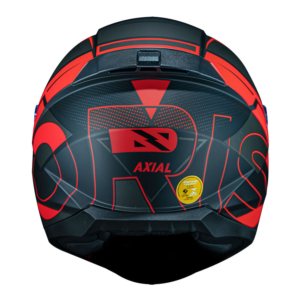 Capacete Norisk Razor Axial Matte Black Red - casadocapacete
