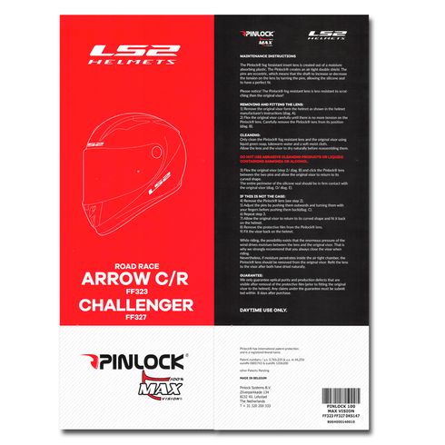 Pinlock LS2 FF323 Arrow FF327 Challenger - casadocapacete