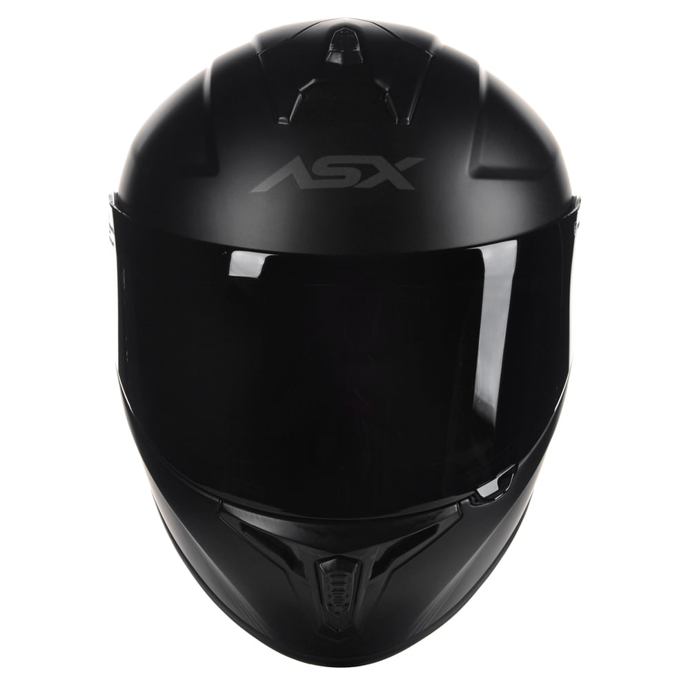 Capacete ASX Draken Solid Fosco Preto - casadocapacete