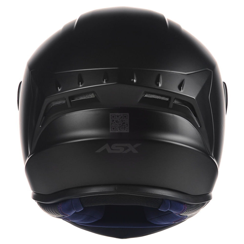 Capacete ASX Draken Solid Fosco Preto - casadocapacete