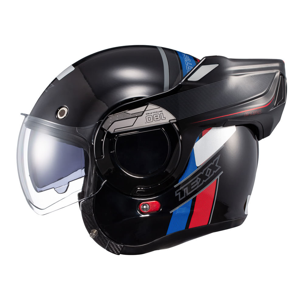 Capacete Texx Stratos 180°Journey Preto - casadocapacete