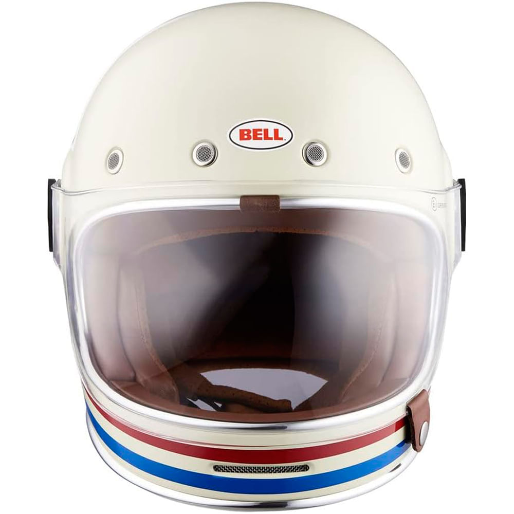 Capacete Bell Bullitt Stripes Pearl Branco - casadocapacete