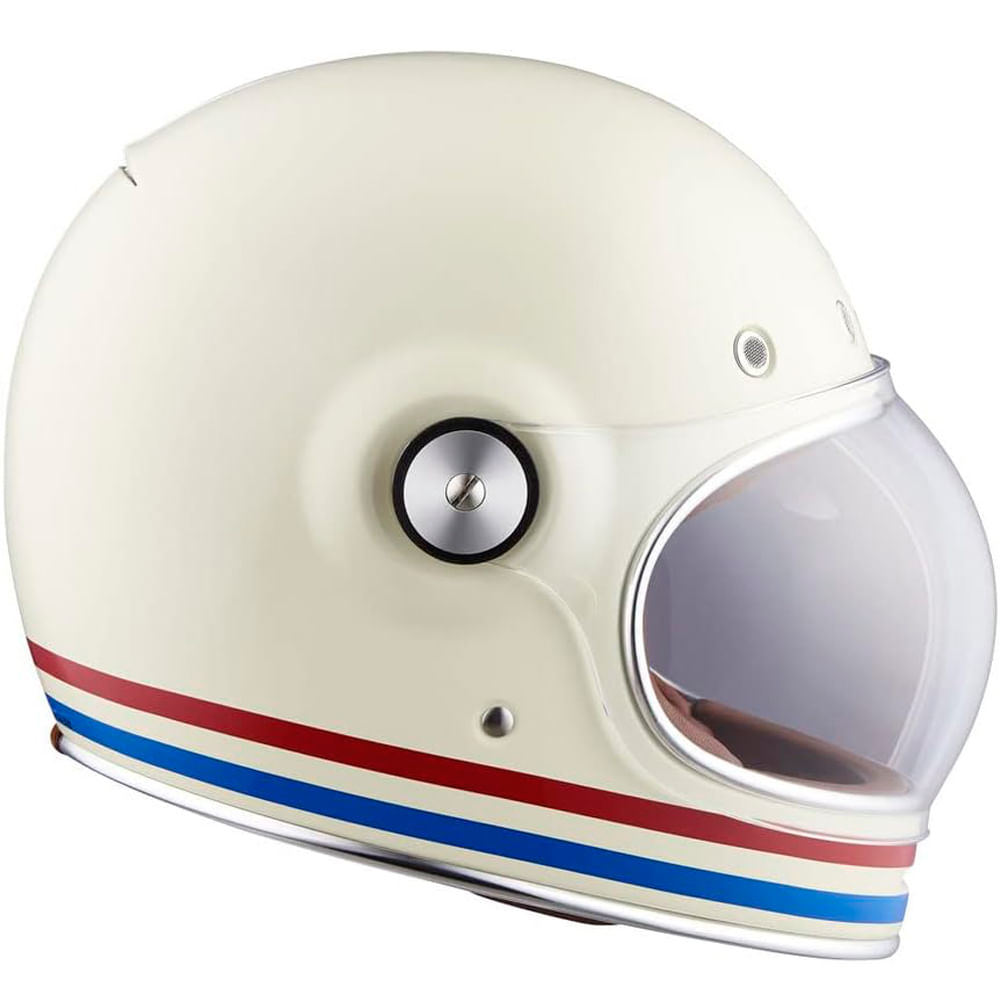 Capacete Bell Bullitt Stripes Pearl Branco - casadocapacete
