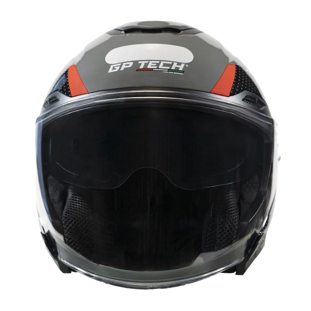 Capacete GP Tech Open OF669 Runner Vermelho - casadocapacete