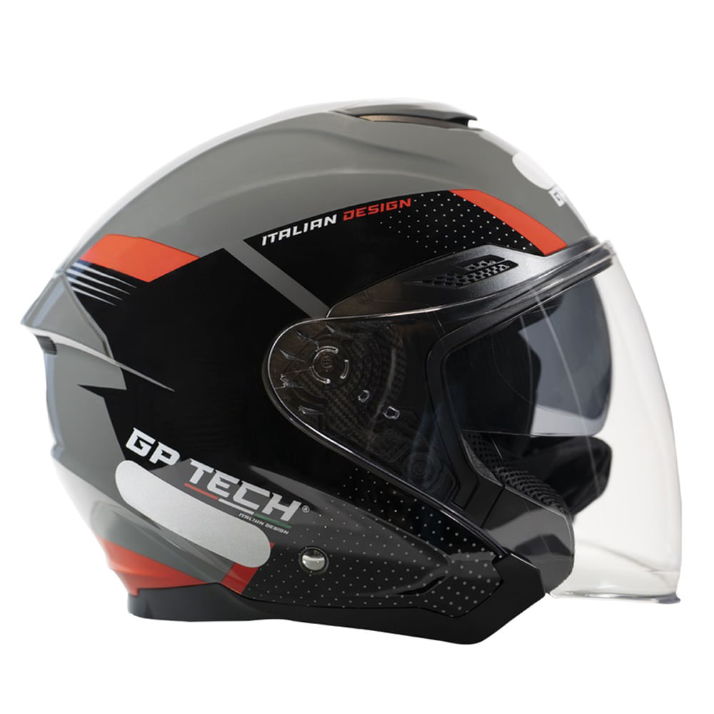 Capacete GP Tech Open OF669 Runner Vermelho - casadocapacete