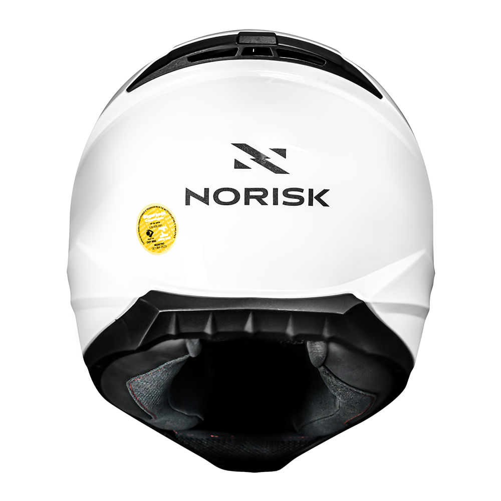 Capacete Norisk Razor Solid White - casadocapacete