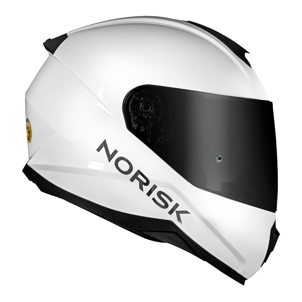 Capacete Norisk Razor Solid White - casadocapacete