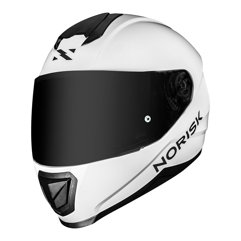 Capacete Norisk Razor Solid White - casadocapacete