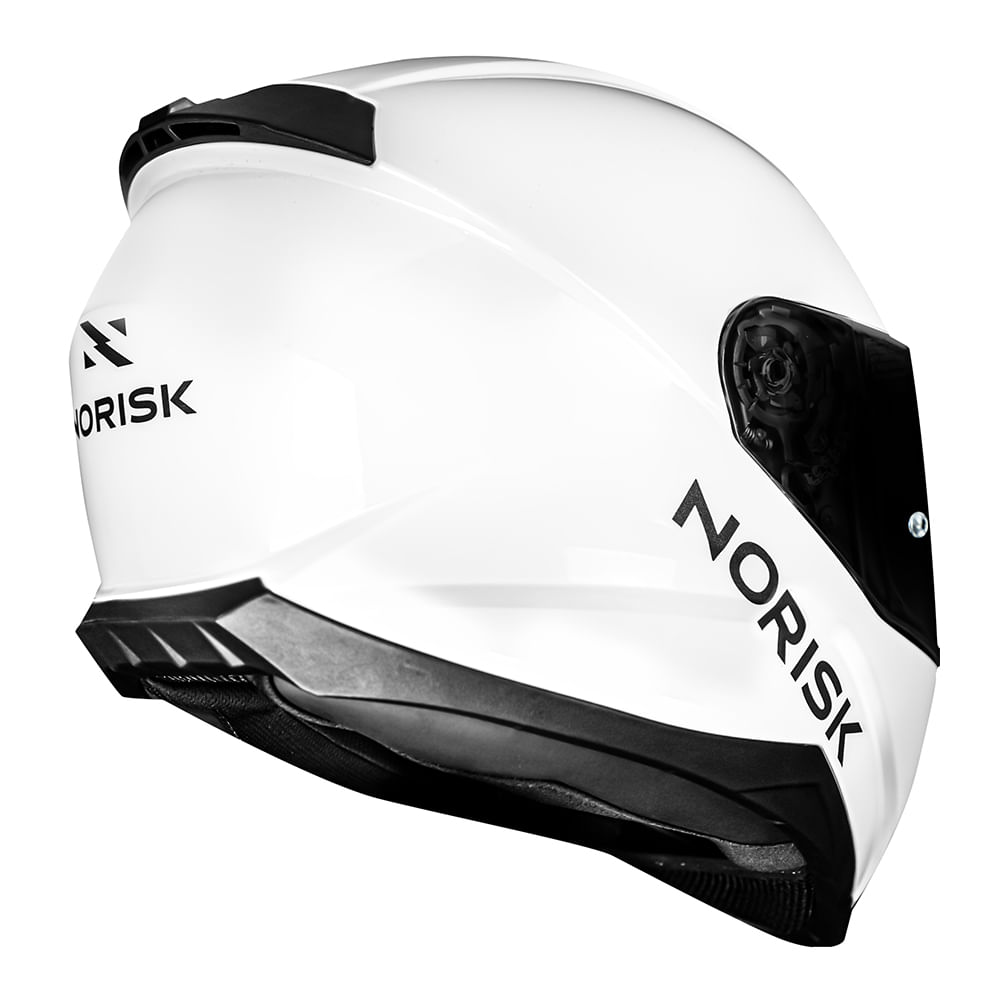 Capacete Norisk Razor Solid White - casadocapacete