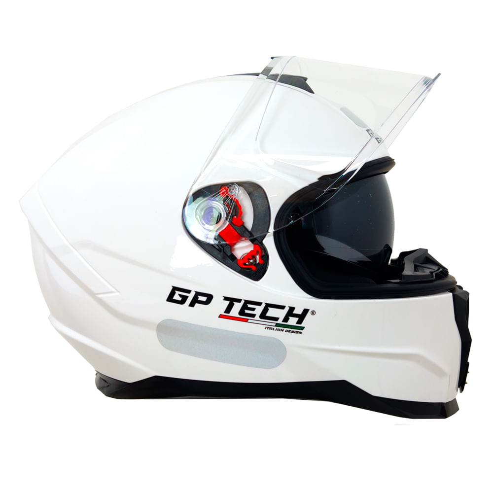 Capacete GP Tech Ultra SV Branco Pérola - casadocapacete