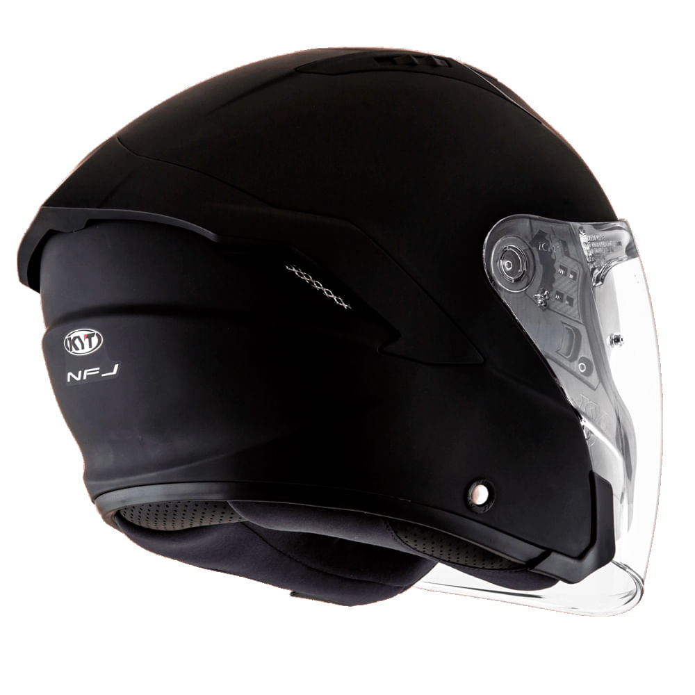 Capacete KYT NFJ Plain Matt Black - casadocapacete