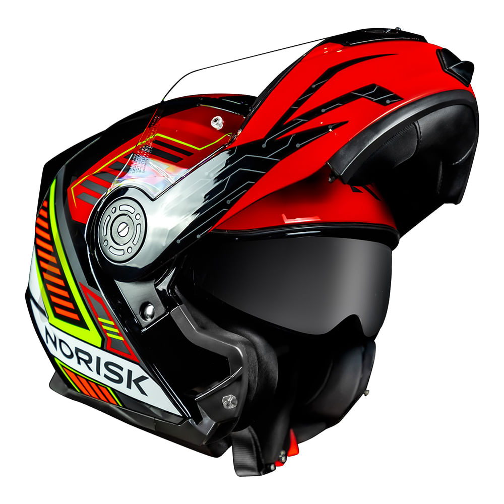 Capacete Norisk Route FF345 Charge Vermelho - casadocapacete