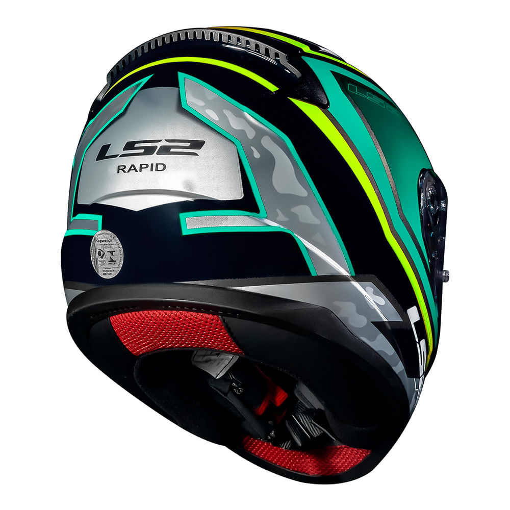 Capacete LS2 FF353 Rapid UFO Verde Amarelo Brilho - casadocapacete