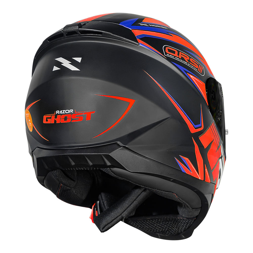 Capacete Norisk Razor Ghost Laranja Fosco - casadocapacete